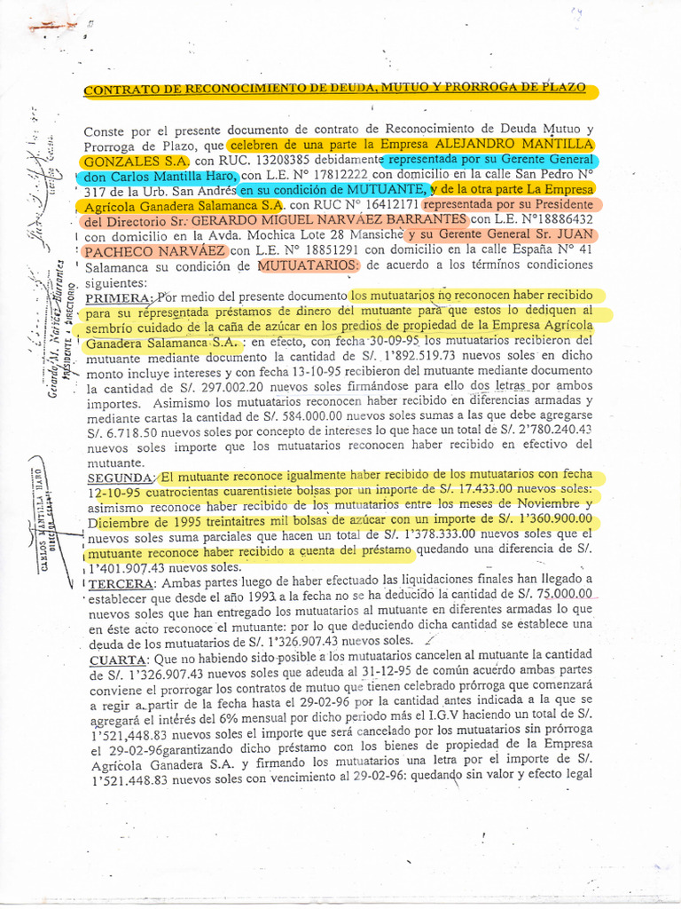 Contrato de Deuda | PDF