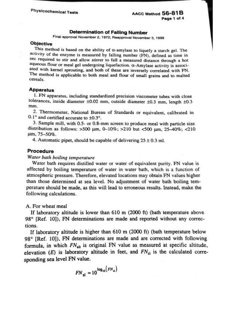 1-Falling Number | PDF