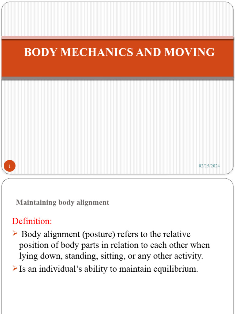 Body Mechanics | PDF | Vertebral Column | Foot