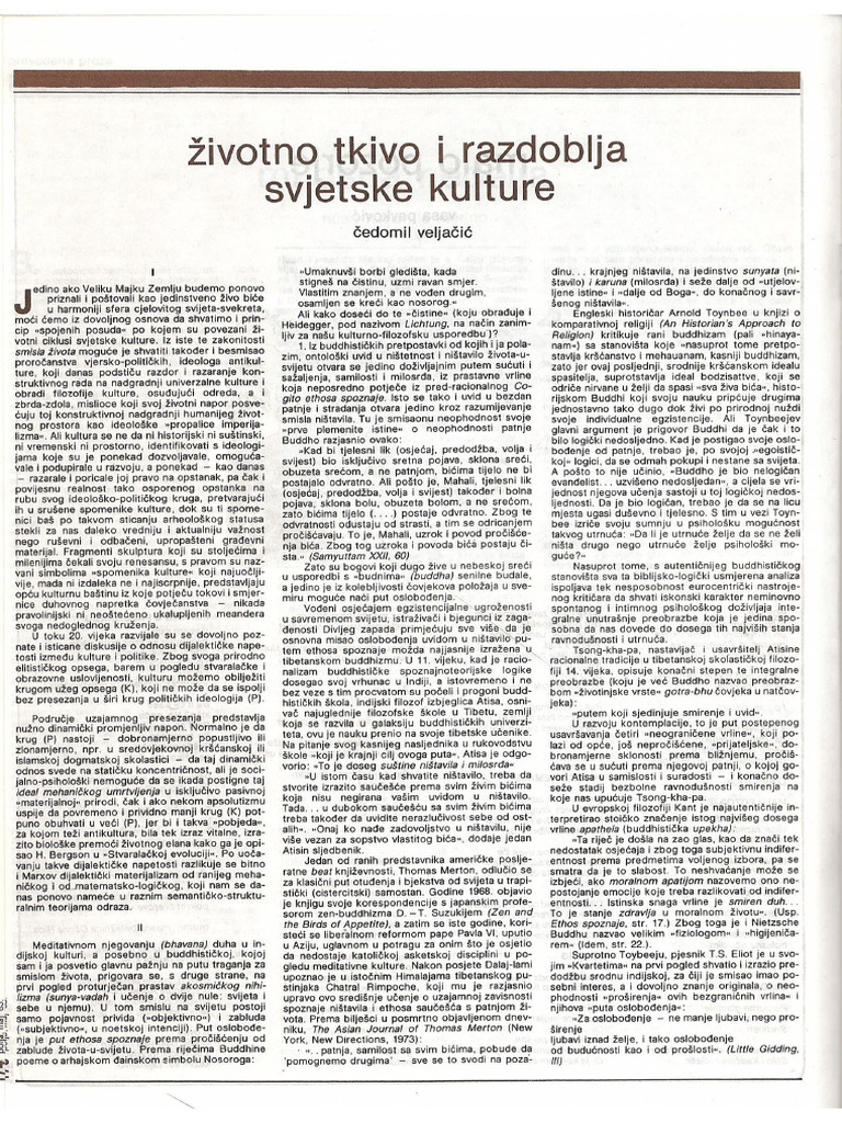 Cedomil Veljacic - Zivotno Tkivo I Razdoblje... Polja-315-24-25 | PDF