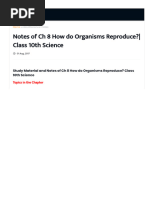 Class 10 Biology Reproduction Notes | PDF | Sexual Reproduction ...