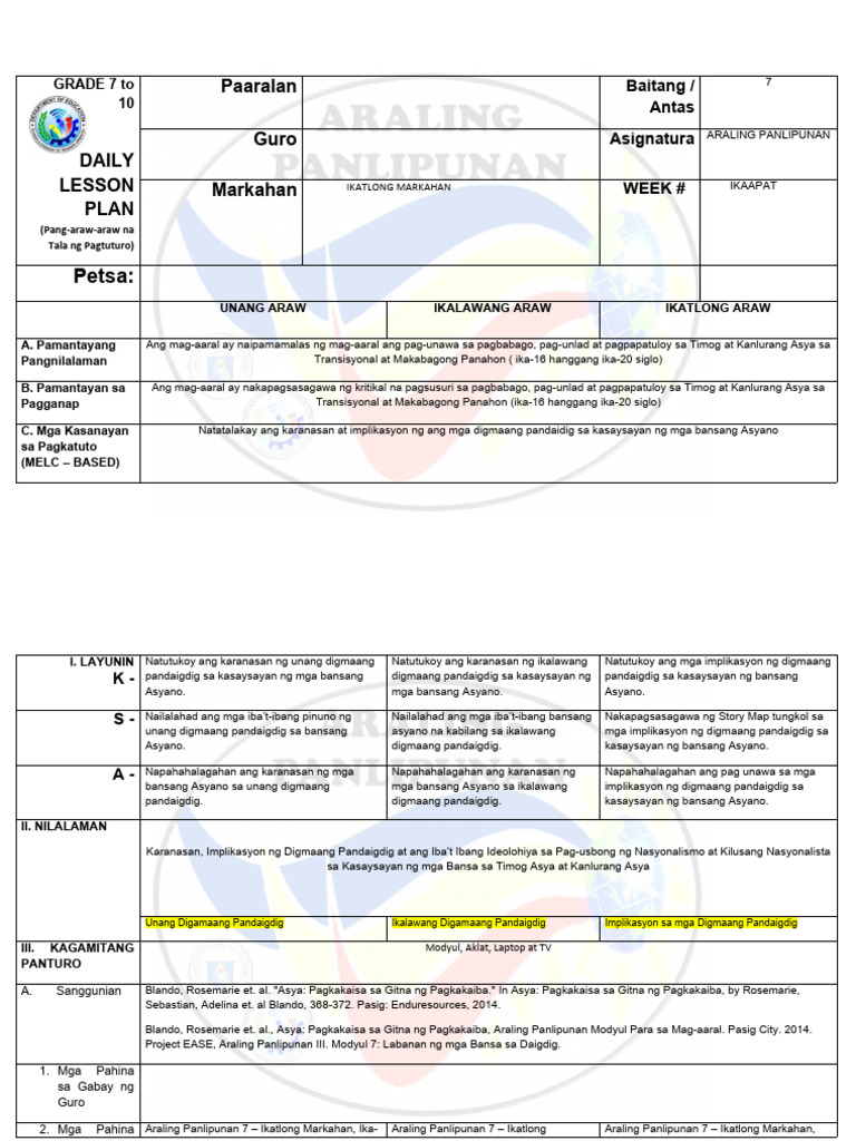 Ap7 DLP Q3 Week4 | PDF