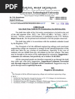 VTU Dec 2025/Jan 2026 Exam Timetable | PDF