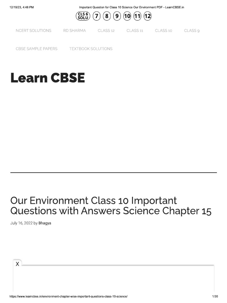 Environment | PDF Environment | PDF