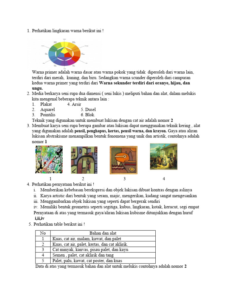 Latihan Soal KLS 9 | PDF | Kajian Bahasa Asing | Seni