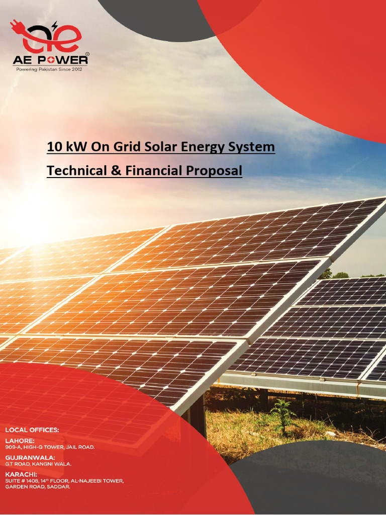 10kW On-Grid Solar System | PDF | Photovoltaic System | Photovoltaics