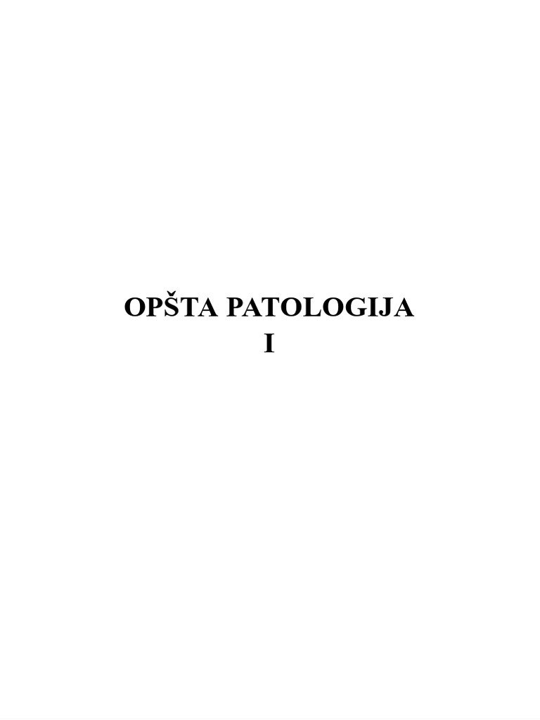 Patologija I | PDF