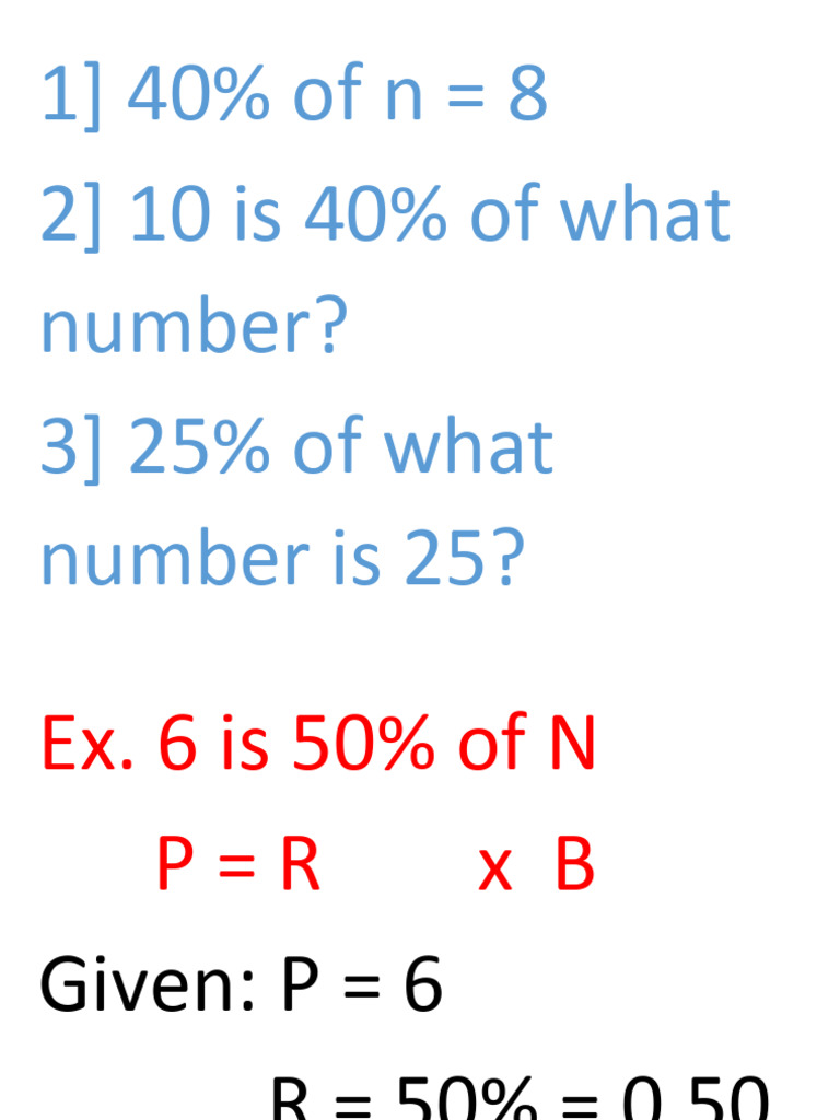 Percentage Problems and Solutions | PDF | Teaching Methods & Materials