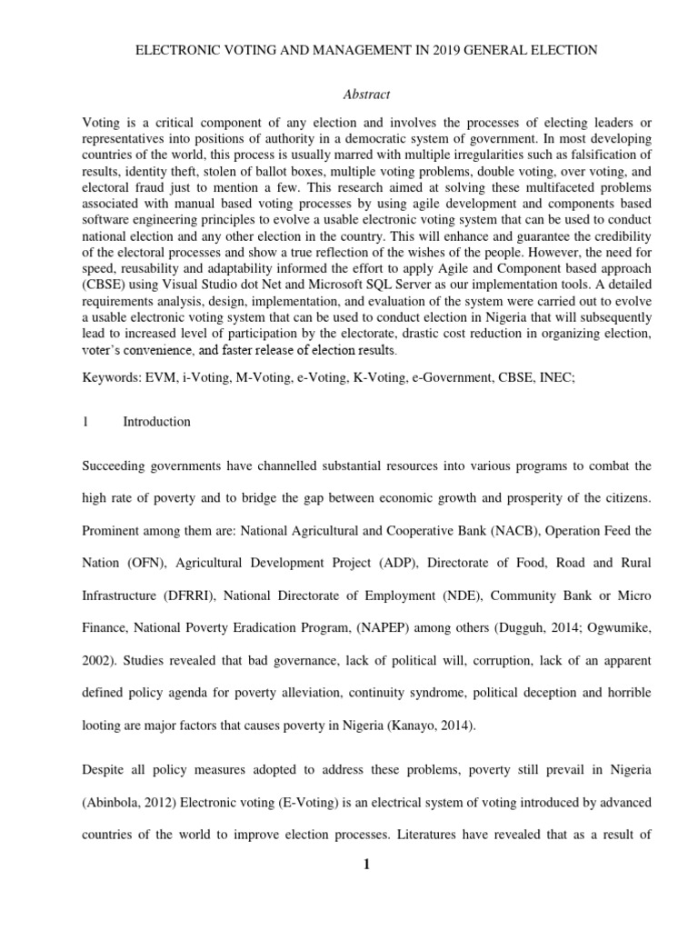 Electronic Voting. | PDF | Electronic Voting | Computing