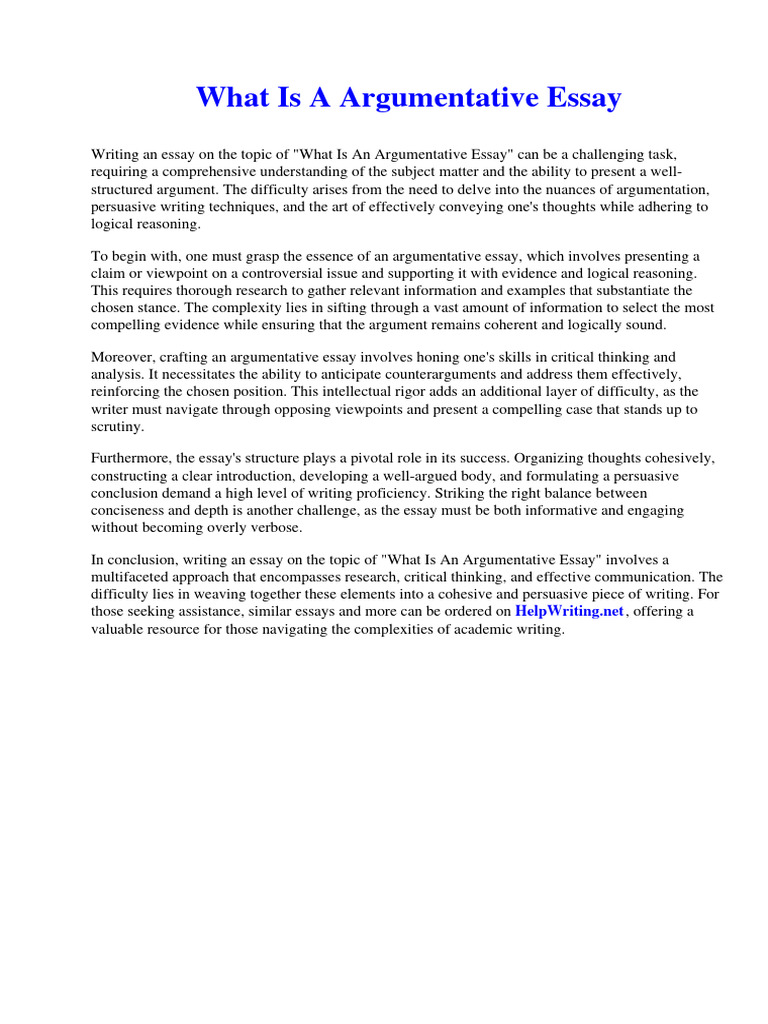 Understanding Argumentative Essays | PDF | Apology (Plato) | Climate Change