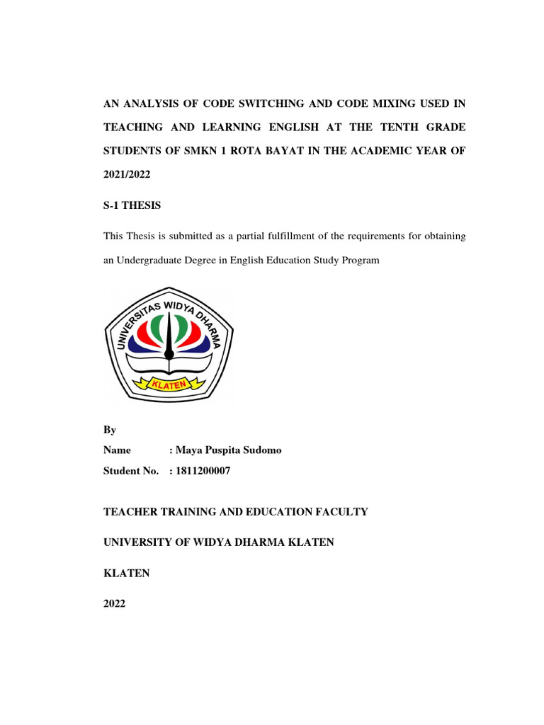 Maya Fix Pdf Multilingualism Second Language