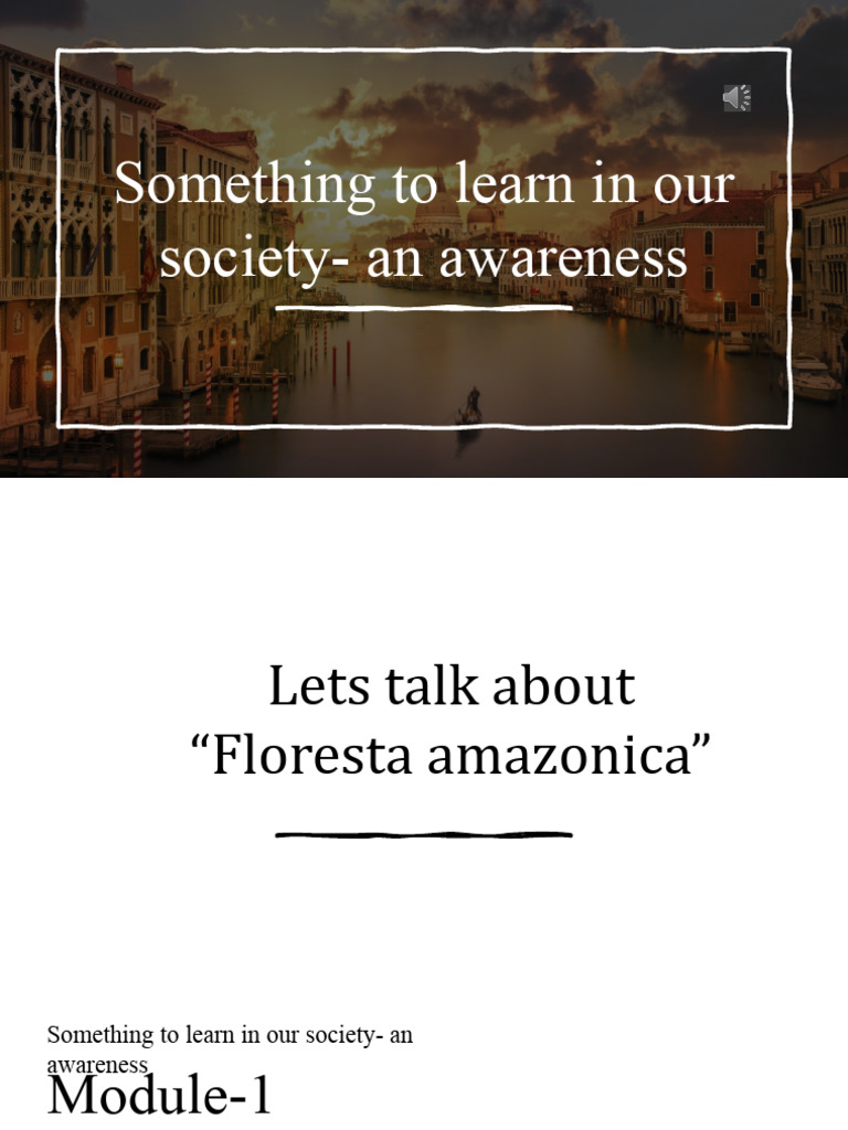 Something To Learn in Our Society - An Awareness | PDF