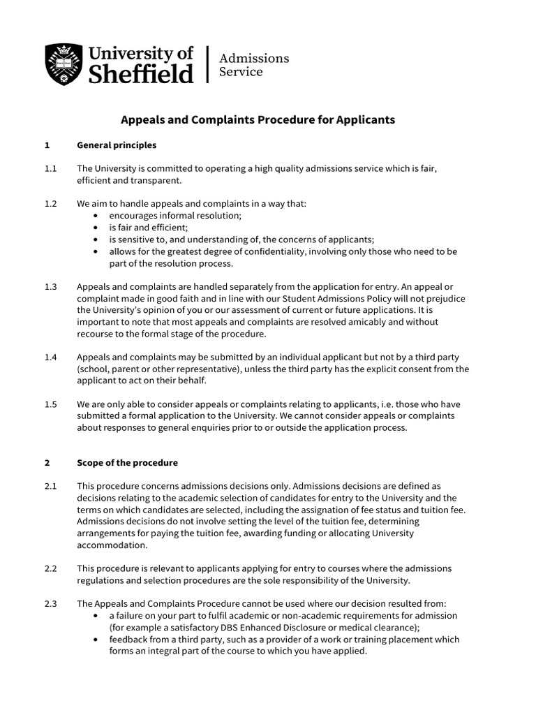 Appeals and Complaints Form | PDF | Complaint | Appeal