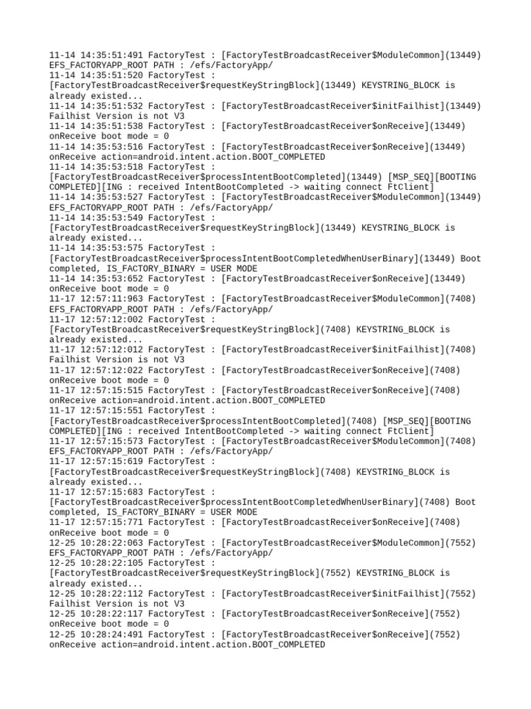 First Boot Log | PDF | Software | Computer Science