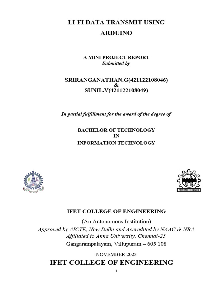Li Fi Data Transmit Using Ardunio Word | PDF | Wi Fi | Arduino