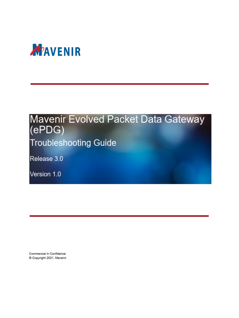 Mavenir_ePDG_Troubleshooting_Guide_3_0 | PDF | Command Line Interface ...