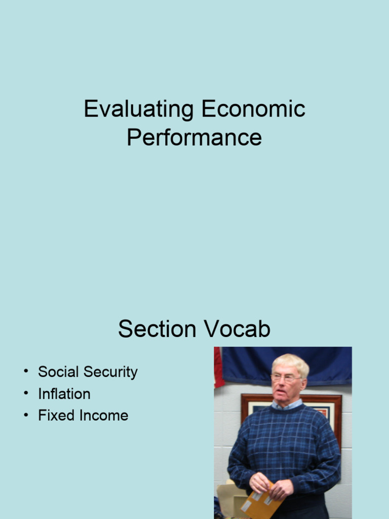 Evaluating Economic Performance | PDF