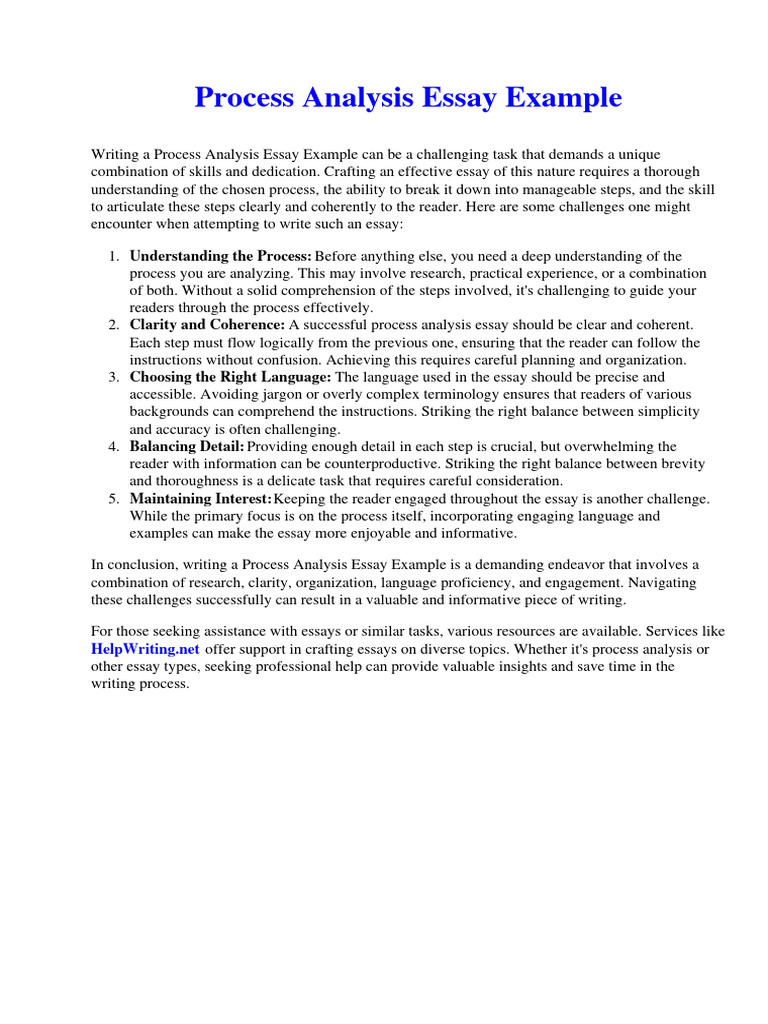 Process Analysis Essay Example | PDF | Sarbanes–Oxley Act | Enron