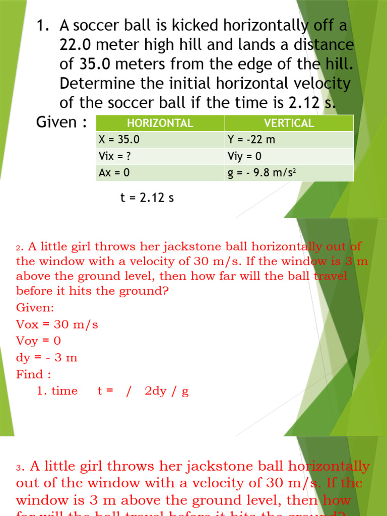 Projectile Motion | PDF | Sports | Flight