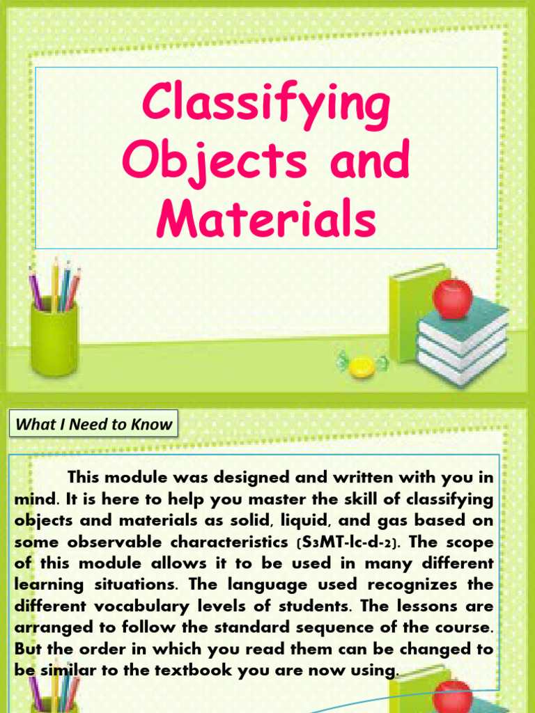 Science 3 Q1 - Module 1# | PDF | Shape | Matter