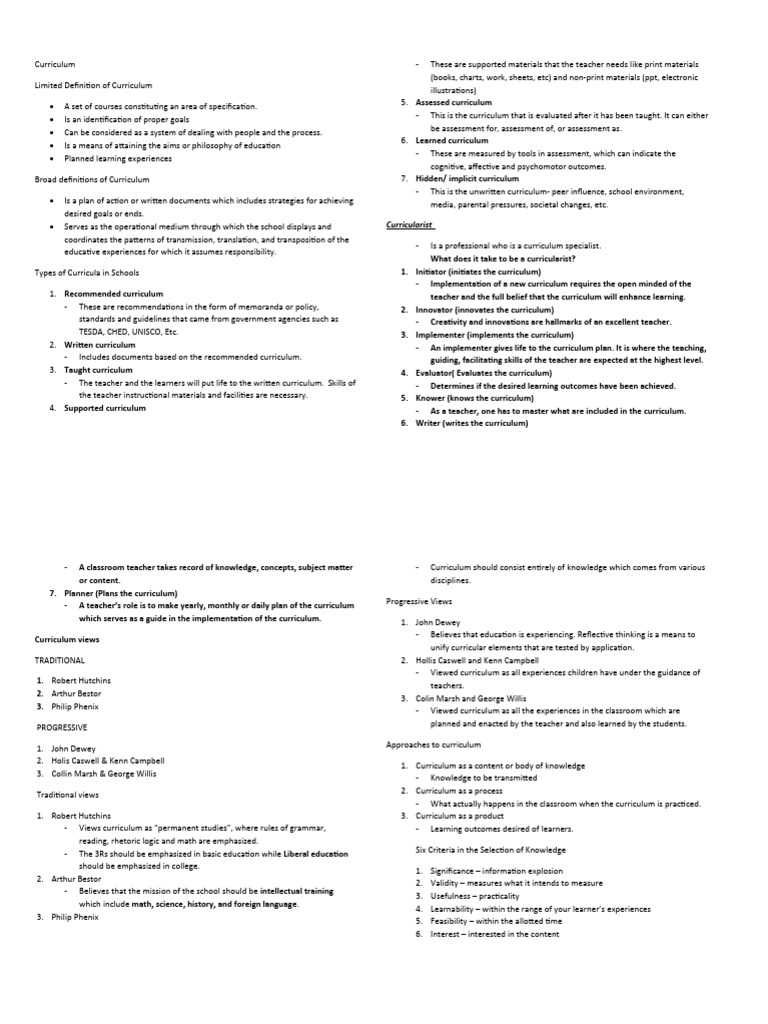 Curriculum | PDF | Curriculum | Educational Technology