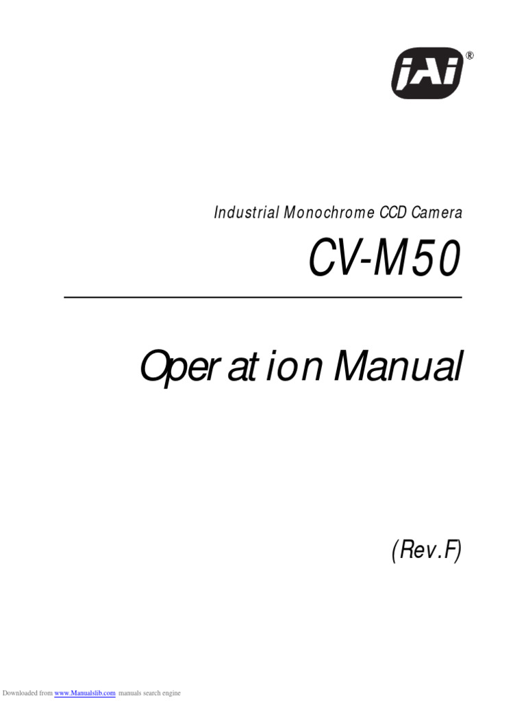 CVM 50 | PDF | Shutter (Photography) | Charge Coupled Device