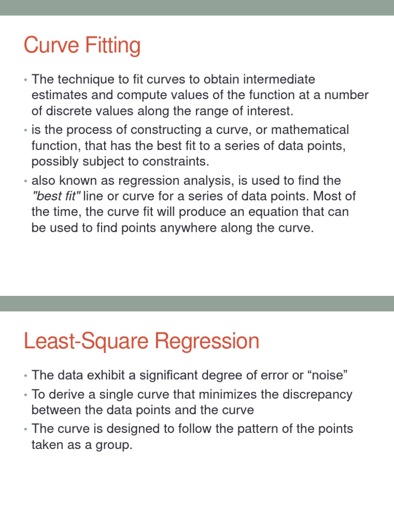 Curve Fitting | Download Free PDF | Least Squares | Regression Analysis