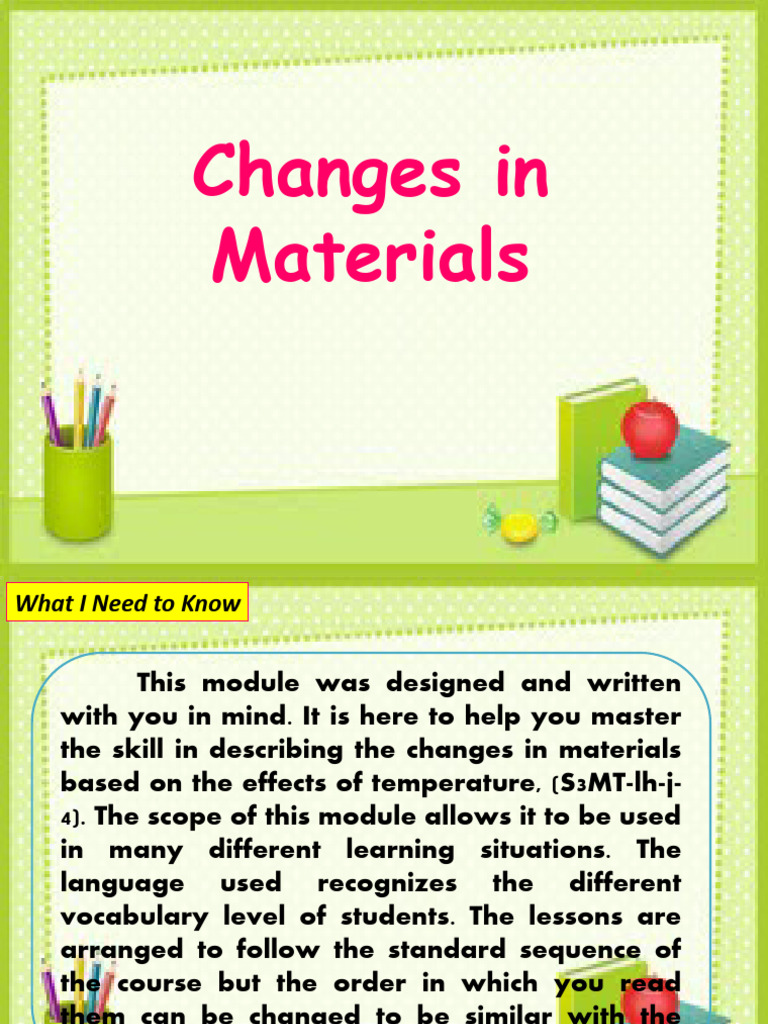 Science 3 Q1 - Module 2# | Download Free PDF | Freezing | Water