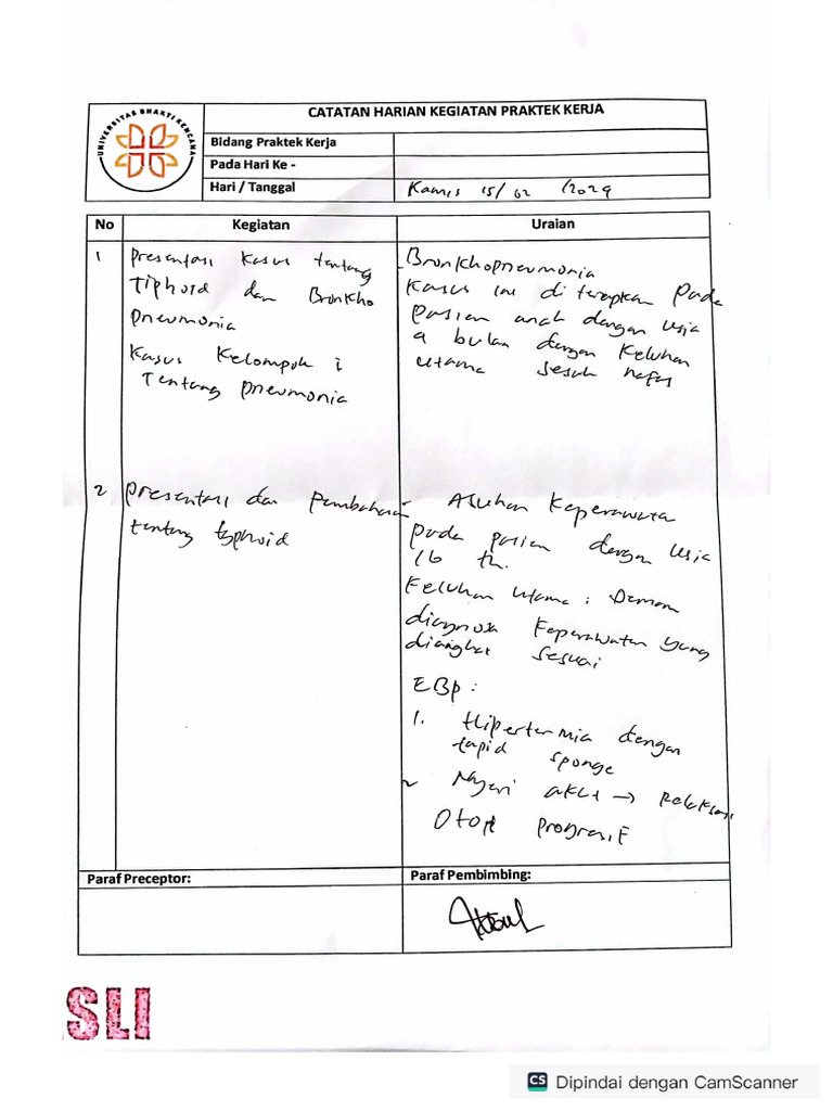 Logbook Preskas Anak | PDF