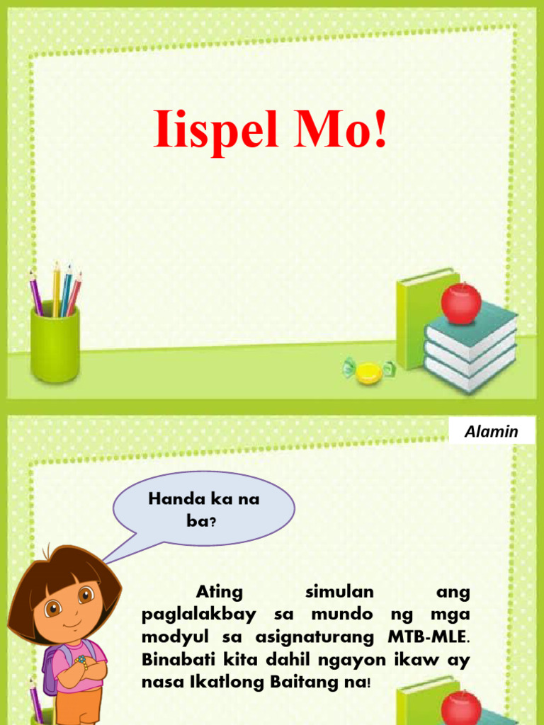 MTB 3 Q1 Module 1. | PDF