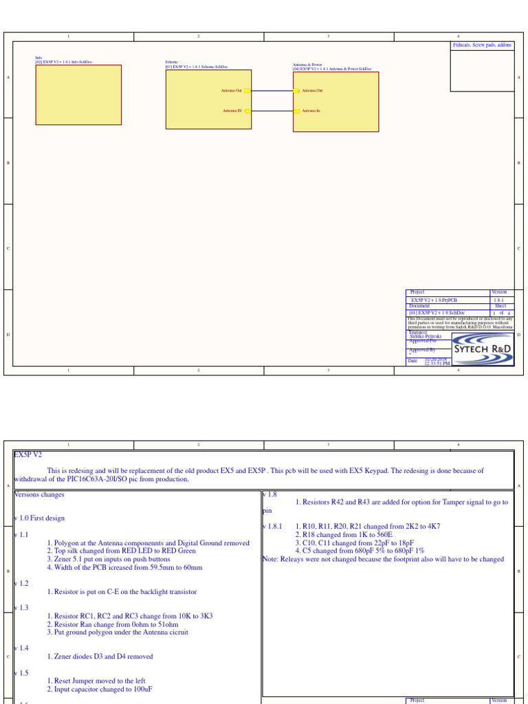 Info (02) Ex5P V2 V 1.8.1 Info - Schdoc Scheme (03) Ex5P V2 V 1.8.1 Scheme - Schdoc Antenna ...