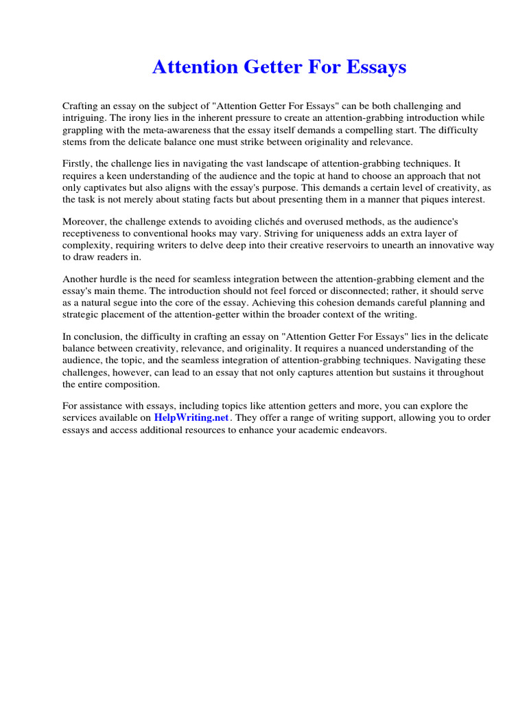 Crafting Attention-Grabbers for Essays | PDF | Earthquakes | Tsunami