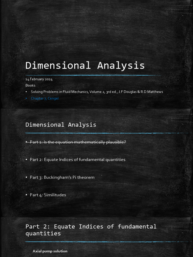 Dimensional Anaylsis - Part 2 | PDF | Mathematical Concepts | Equations