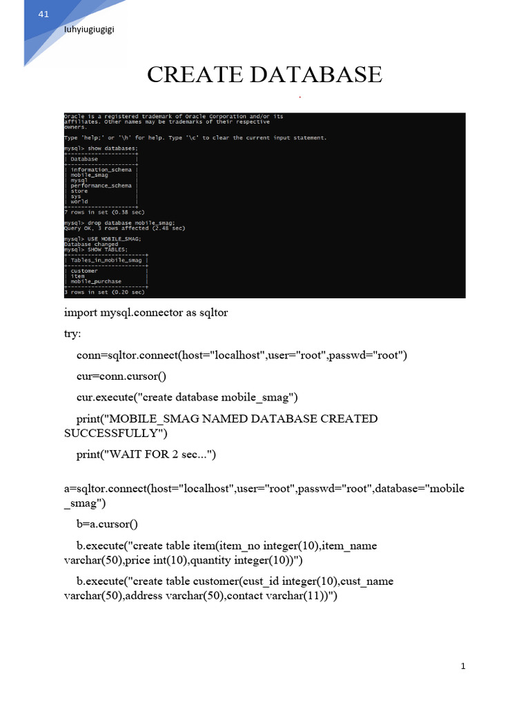 Mobile Shop[1] | PDF | Databases | Menu (Computing)