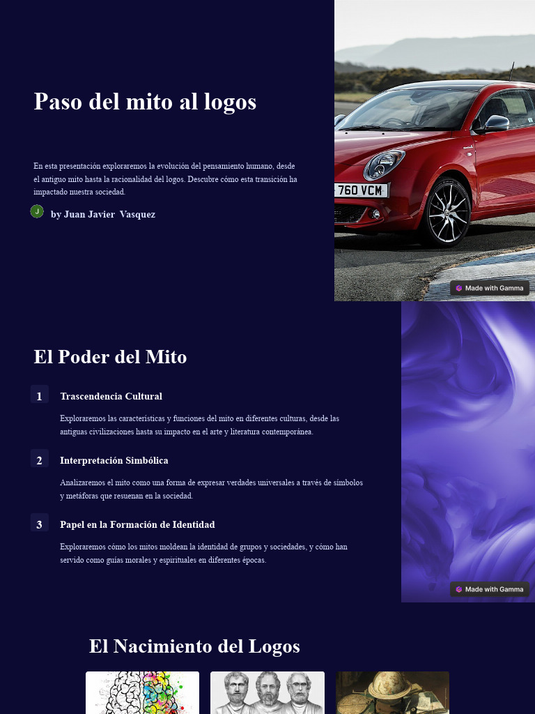Transición del Mito al Logos | PDF | Razón | Pensamiento