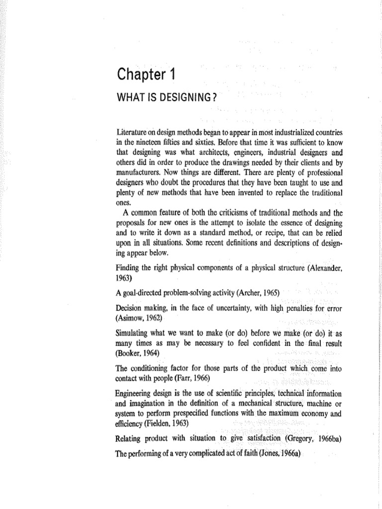 Jones - ch1 - What Is Designing | PDF