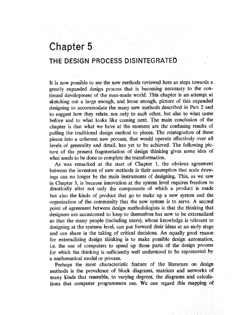 Jones - ch5 - Design Process Disintegrated | PDF