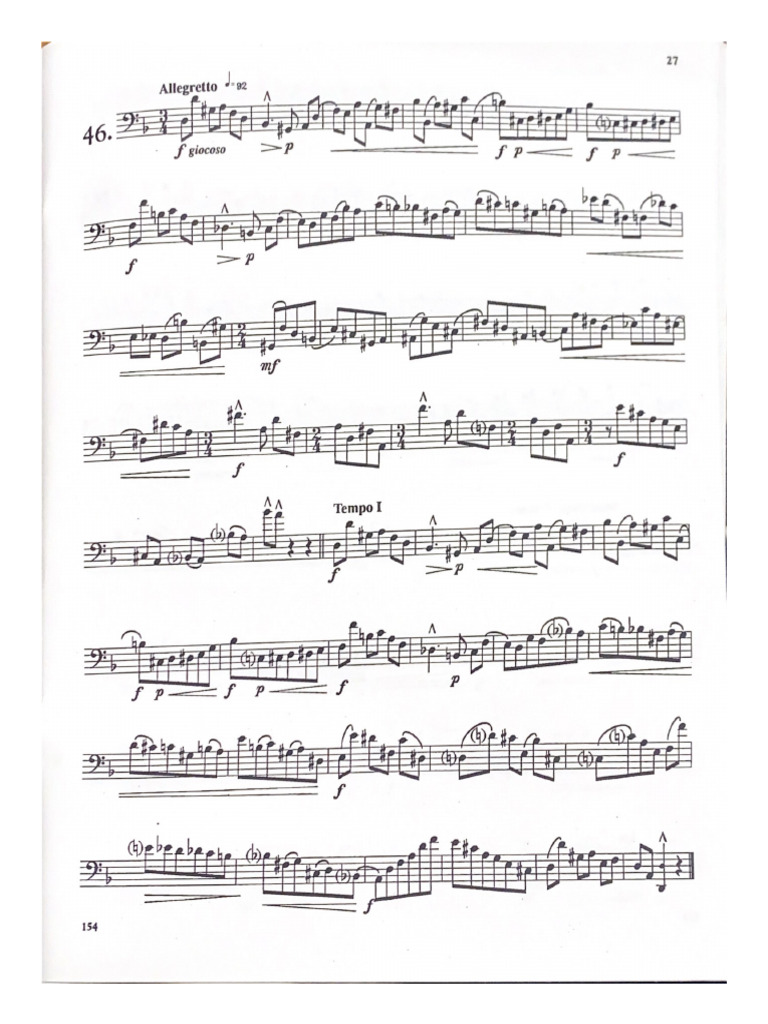 Tenor Trombone Region Etudes 23-24k | PDF