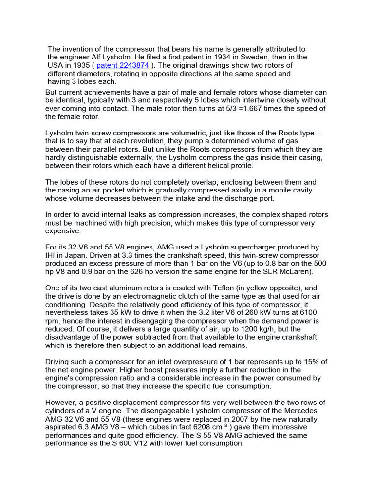 The Invention of The Compressor That Bears His Name Is Generally ...