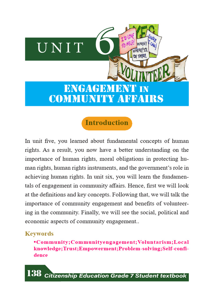 Citizenship Education Grade 7 Textbook UNIT 6-7 | PDF | Critical ...