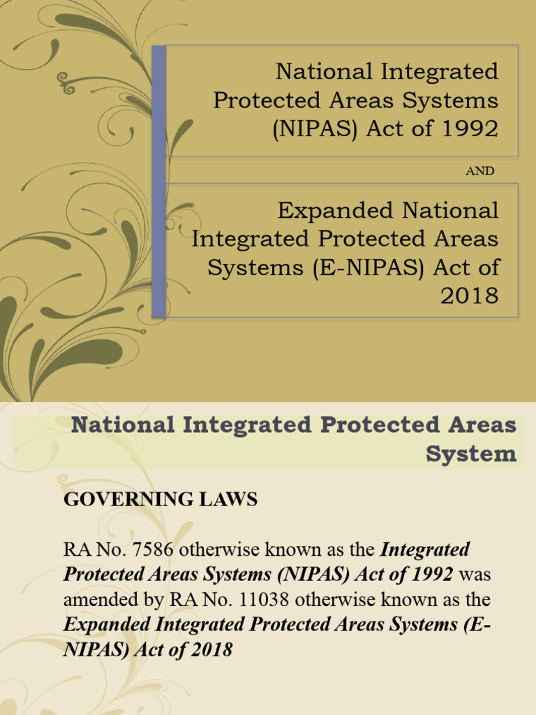 NIPAS | PDF | Biodiversity | Protected Area