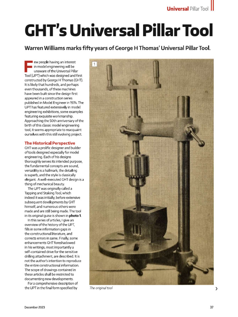 Universal Pillar Tool PT 1 - 3 | PDF