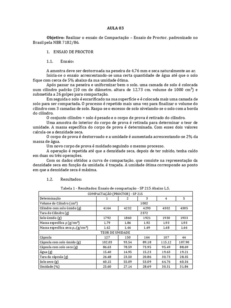 Aula 03 | PDF | Solo | Massa