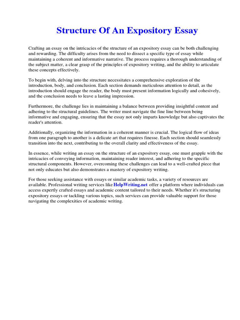 Structure of An Expository Essay | PDF | Marriage | Essays