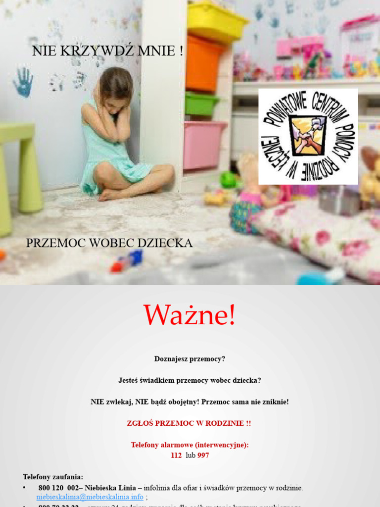 Przemoc Wobec Dzieci Prezentacja 1608214177 | PDF