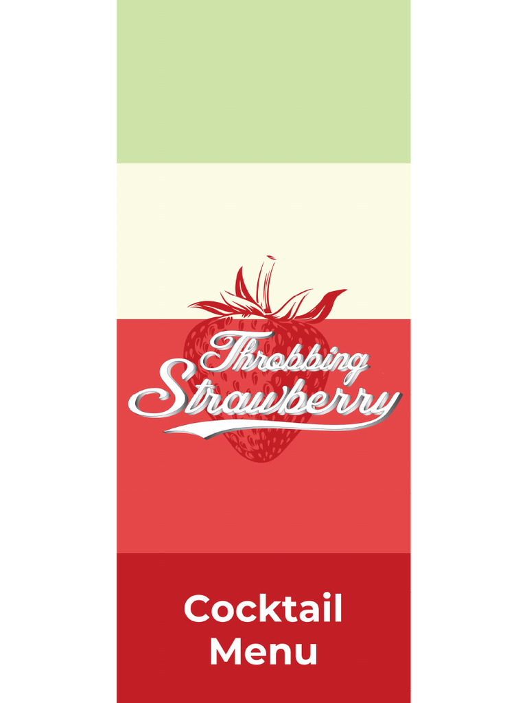 Throbbing-Strawberry-Cocktail-Menu | PDF