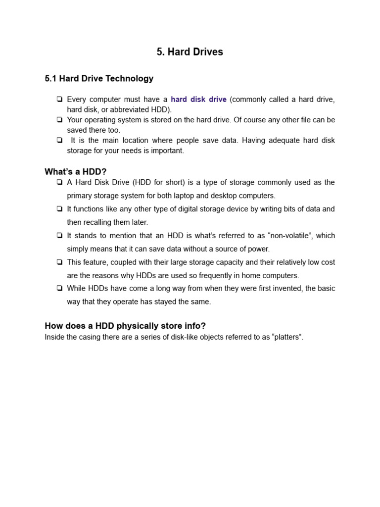 Hard Drives | PDF | Hard Disk Drive | Computer File