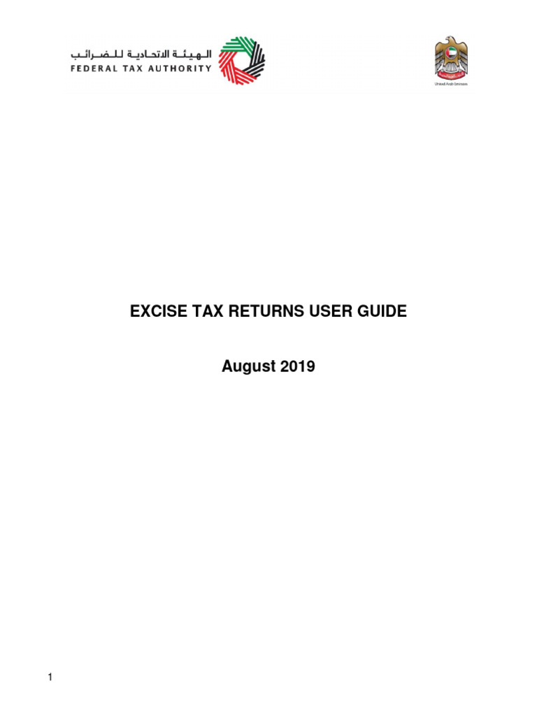 Excise Tax Returns User Guide | Download Free PDF | Taxes | Excise