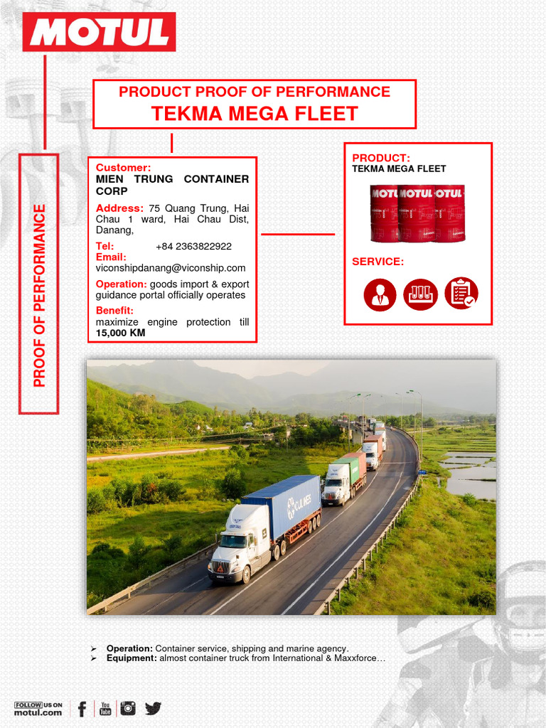 Tekma Mega Fleet - Container Miền Trung En | PDF | Propulsion | Machines