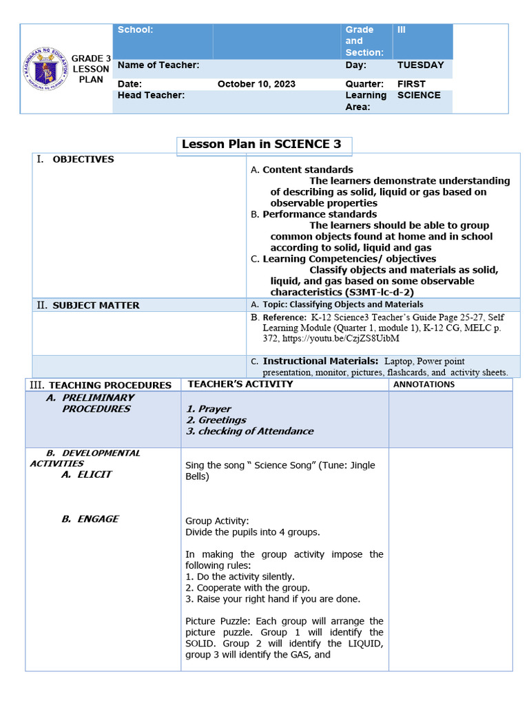 Science 3 | PDF | Liquids | Matter